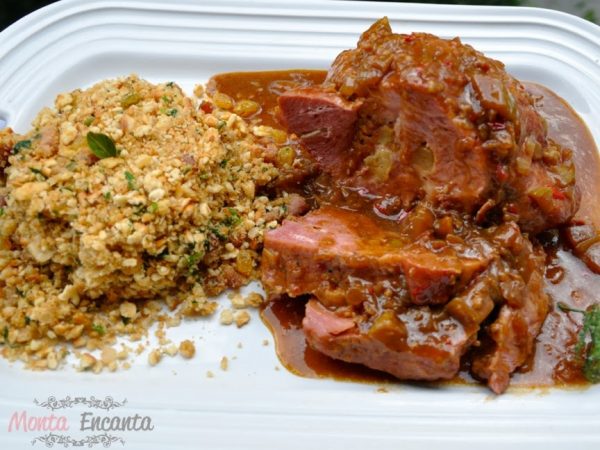 Farofa de cream cracker - folhata - Monta Encanta