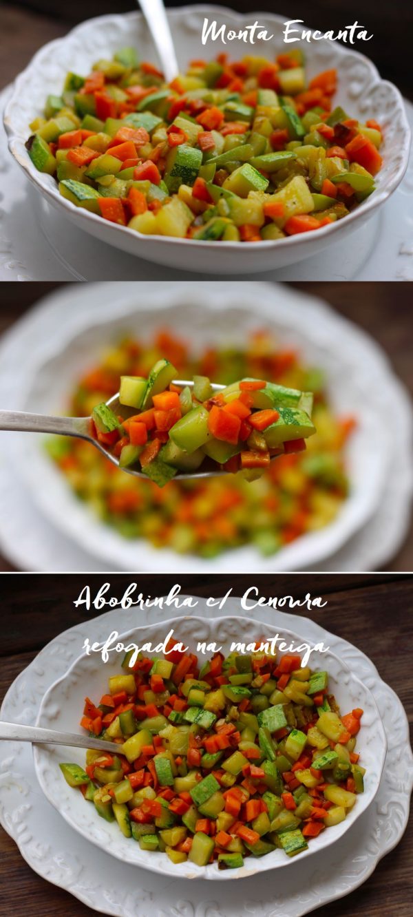 Abobrinha e Cenoura Caramelizada - Monta Encanta