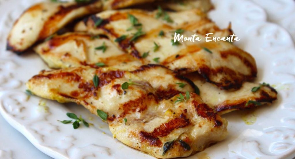 Paillard de Frango grelhado suculento sem igual! - Monta Encanta