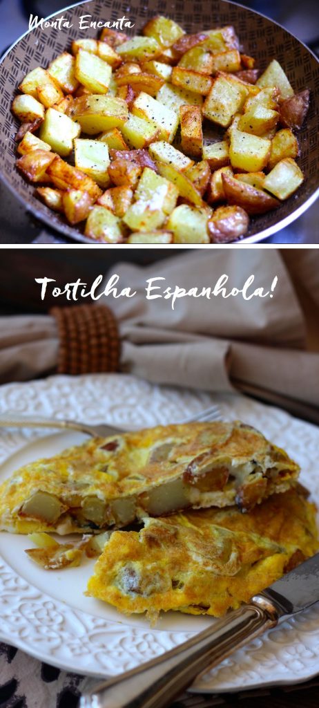 Tortilha Espanhola de batata frita, receita original! - Monta Encanta