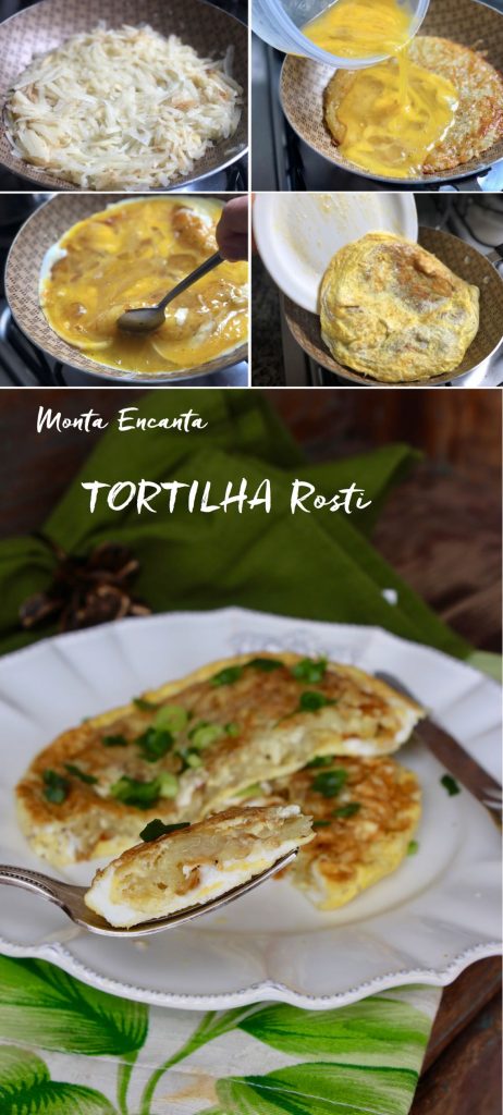Tortilha de Batata Rosti, omelete de batata ralada! - Monta Encanta
