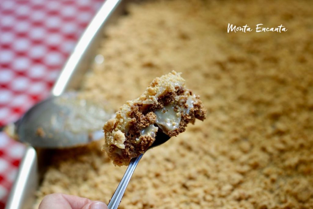 Pavê de Paçoca Rolha é delicioso! hummmm - Monta Encanta