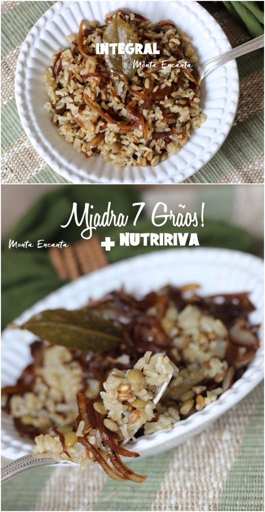 Mjadra 7 grãos, arroz integral à moda árabe! - Monta Encanta