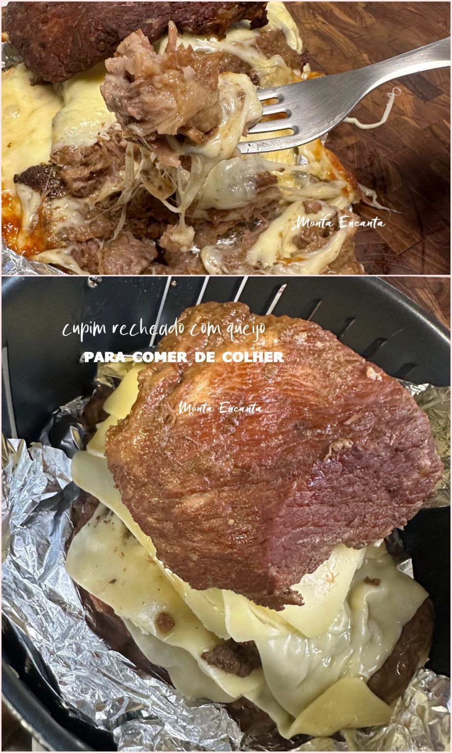 Cupim recheado com queijo para comer de colher! - Monta Encanta